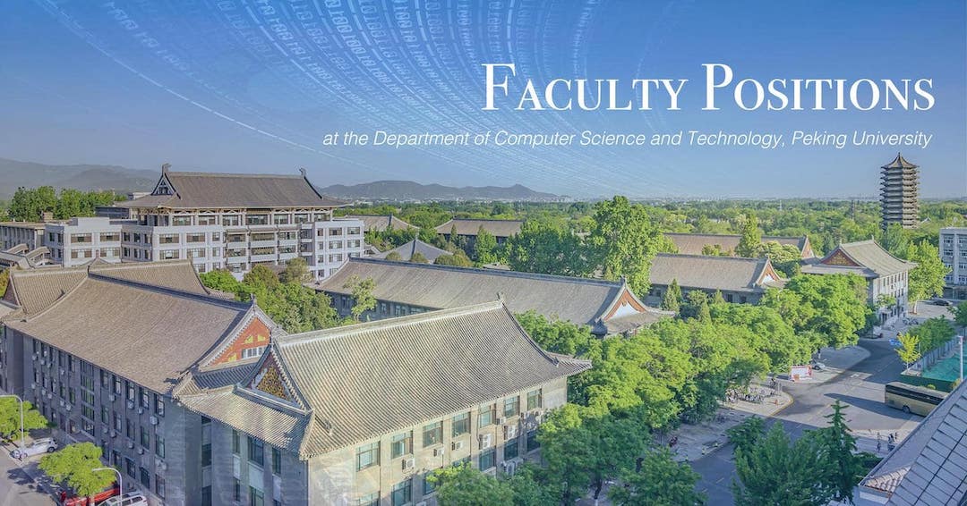Faculty Positions at the Department of Computer Science and Technology ...